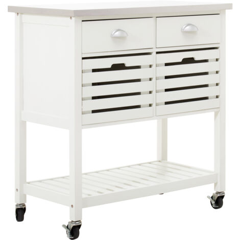 Maison by Premier Frankfurt Cream Kitchen Trolley