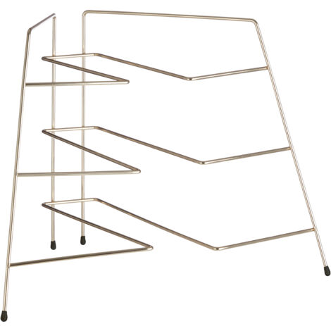 Premier Housewares Gold Plated Corner Plate Rack