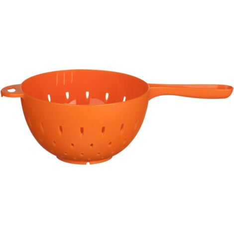 Premier Housewares Orange Plastic Colander with Large Holes