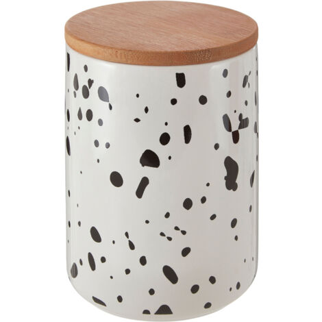 Premier Housewares Dolomite Speckled Large Storage Canister / Kitchen ...