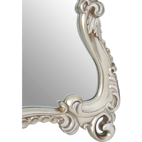 Premier Housewares Champagne Decorative Swirl Design Wall Mirror