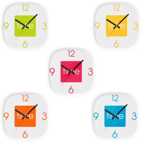 Premier Housewares Arco Yellow Wall Clock