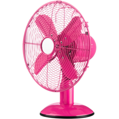 Premier Housewares Hot Pink Desk Fan