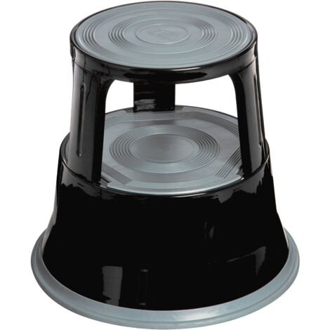 Premier Housewares 2 Tier Black Step Stool