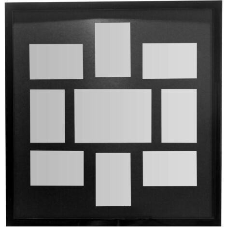 Premier Housewares Black 9 Photo Multi Photo Frame