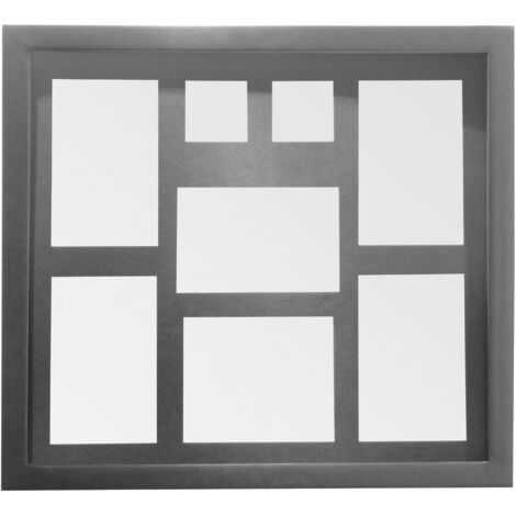 Premier Housewares Silver 8 Photo Multi Photo Frame