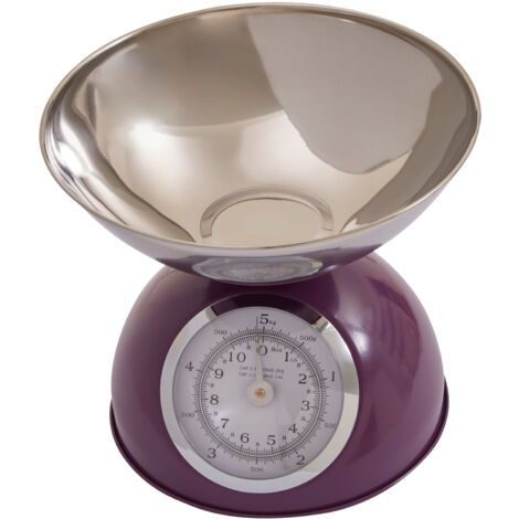 Premier Housewares Purple Half Circle Design Kitchen Scale - 5kg