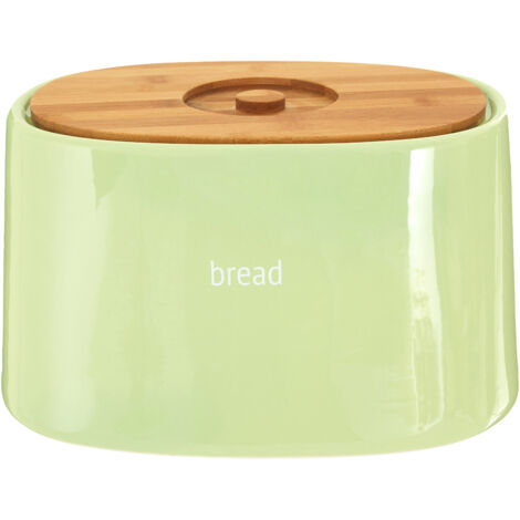 Premier Housewares Fletcher Green Ceramic Bread Crock