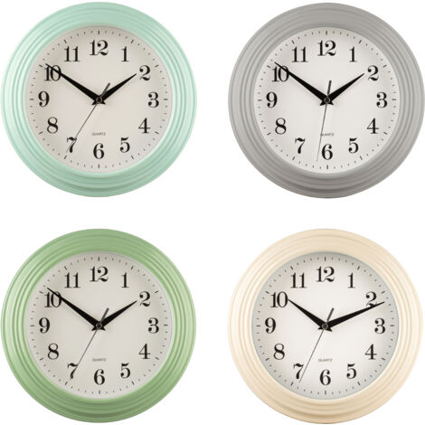 Premier Housewares Pale Blue Wall Clock