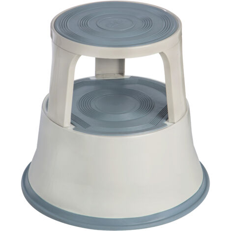 Premier Housewares 2 Tier Light Grey Step Stool