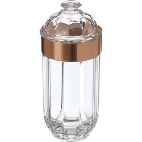 Premier Housewares Large Rose Gold Acrylic Canister