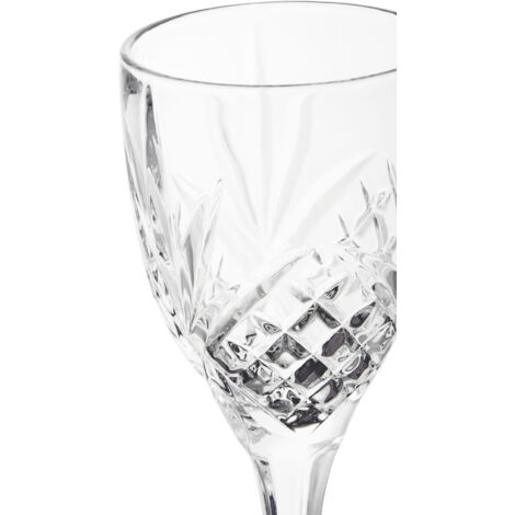 Premier Housewares Setof four Beaufort Crystal Wine Glasses