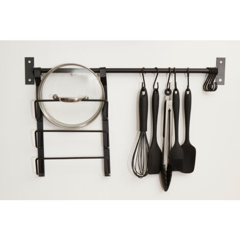 Premier Housewares Sorello Matte Black Hanging Rail