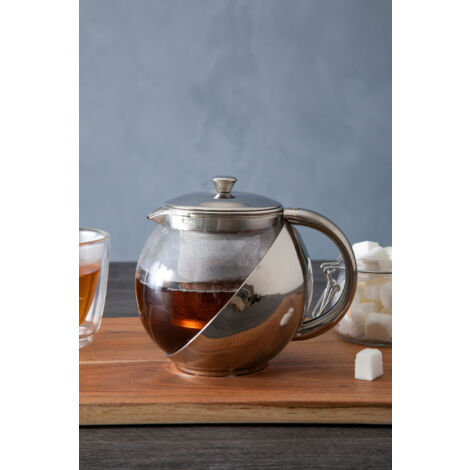 Premier Housewares Stainless Steel Teapot - 650ml
