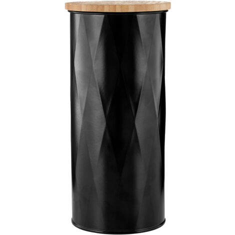 Premier Housewares Rhombus Black Large Storage Canister