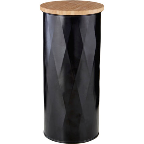 Premier Housewares Rhombus Black Large Storage Canister