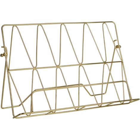 Premier Housewares Vertex Gold Finish Cookbook Stand