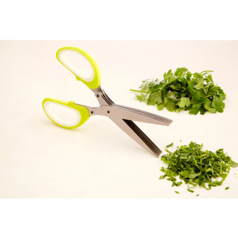 Interiors by Premier Lime Green and White Herb Scissor, 5-Blade ...