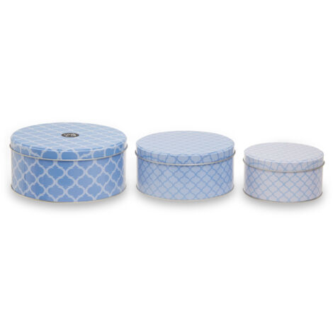 Premier Housewares Set of Three Kensington Storage Tins