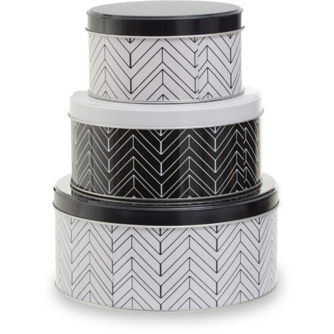Premier Housewares Set of Three Urban Storage Tins