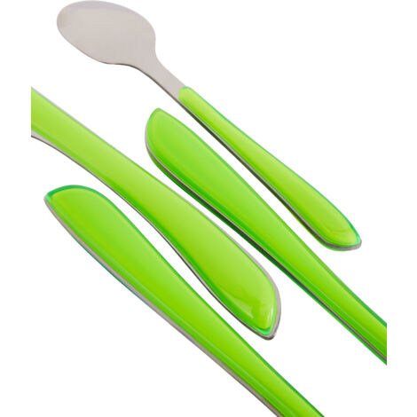 Interiors By Premier Bright 24Pc Multi Coloured Cutlery, Versatile ...