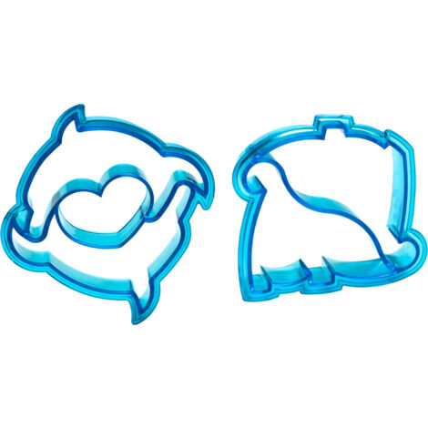 Premier Housewares Dinosaur and Dolphin Sandwich Cutters