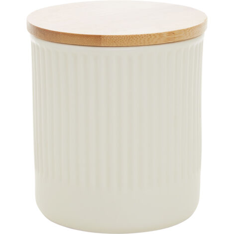 Premier Housewares Geome Cream Storage Canister - 550ml