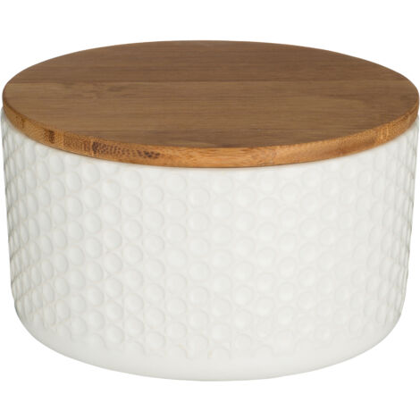 Premier Housewares Geome Dolomite and White Mod Storage Canister