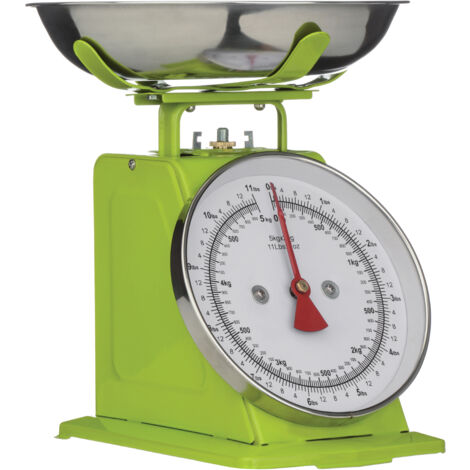 Premier Housewares Lime Green Standing Kitchen Scale Lime - 5kg