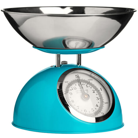 Premier Housewares Blue Half Circle Design Kitchen Scale - 5kg