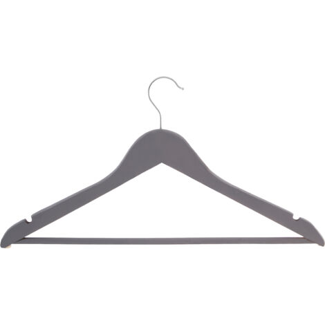 Premier Housewares Matte Grey Clothes Hangers - Set of 20