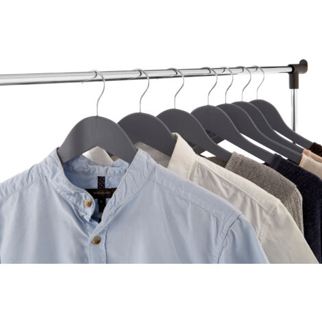 Premier Housewares Matte Grey Clothes Hangers - Set of 20