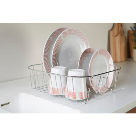 Premier Housewares Chrome Square Dish Drainer