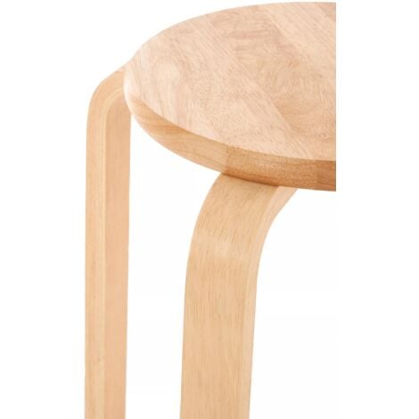 Interiors By Premier Rustic Tropical Hevea Wood Stacking Stool ...