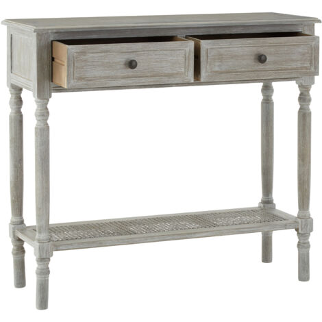 Premier Housewares Heritage 2 Drawers Slate Grey Console Table