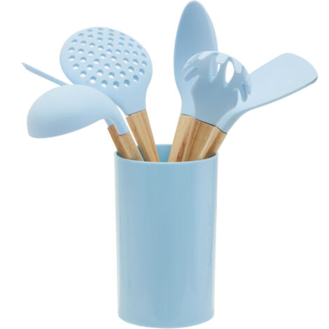 Premier Housewares 7pc Pastel Blue Utensil Set