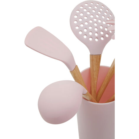 Premier Housewares 7pc Pastel Pink Utensil Set