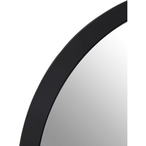 Premier Housewares Athena Discus Large Black Wall Mirror