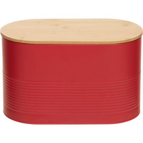 Premier Housewares Alton Red Bread Bin
