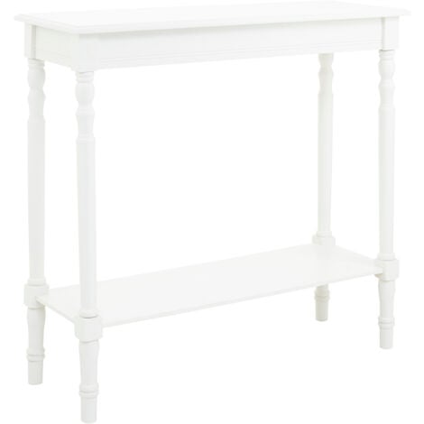 Premier Housewares Heritage White Rectangular Console Table