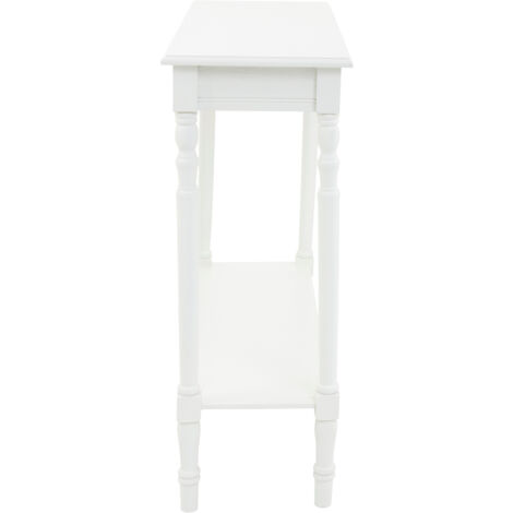 Premier Housewares Heritage White Rectangular Console Table
