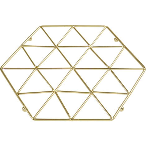 Premier Housewares Vertex Gold Finish Trivet