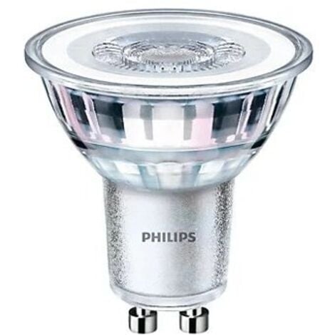 Lot de 12 ampoules LED Philips Classic Spot GU10 3,5W (équivalent 35W) – Lumière blanche chaude ...