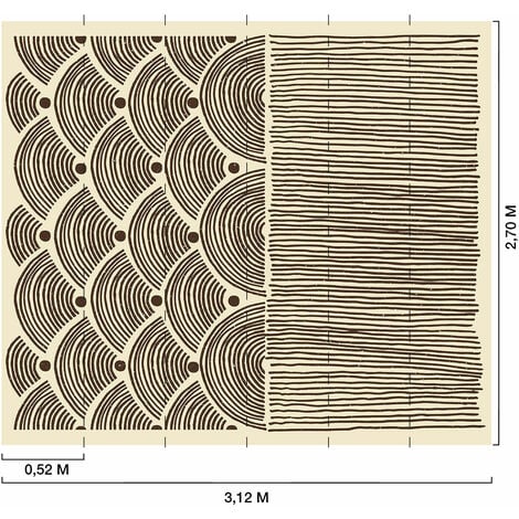 Papier peint, graphisme ethnique papier peint