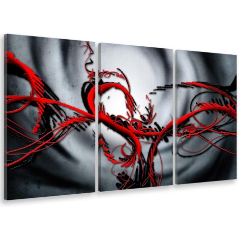Tableau triptyque deco elegance et modernité - 90x60 cm