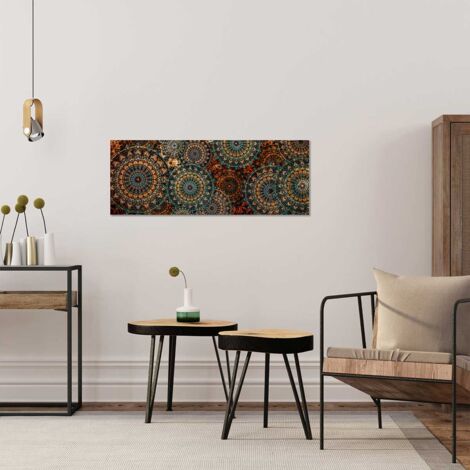Tableau Indian vintage art - 80x30cm - made in France