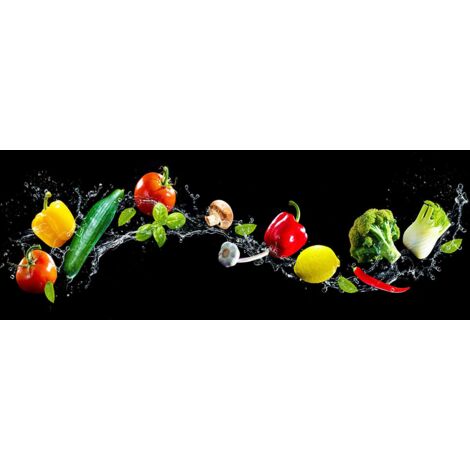 Tableau Legumes en folie - 80x30cm - made in France
