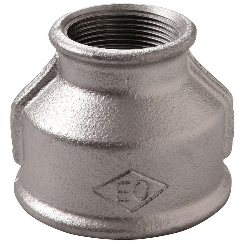 Atusa Temperguss Reduziermuffe Nr. 240 verzinkt 2 x 1 1/4