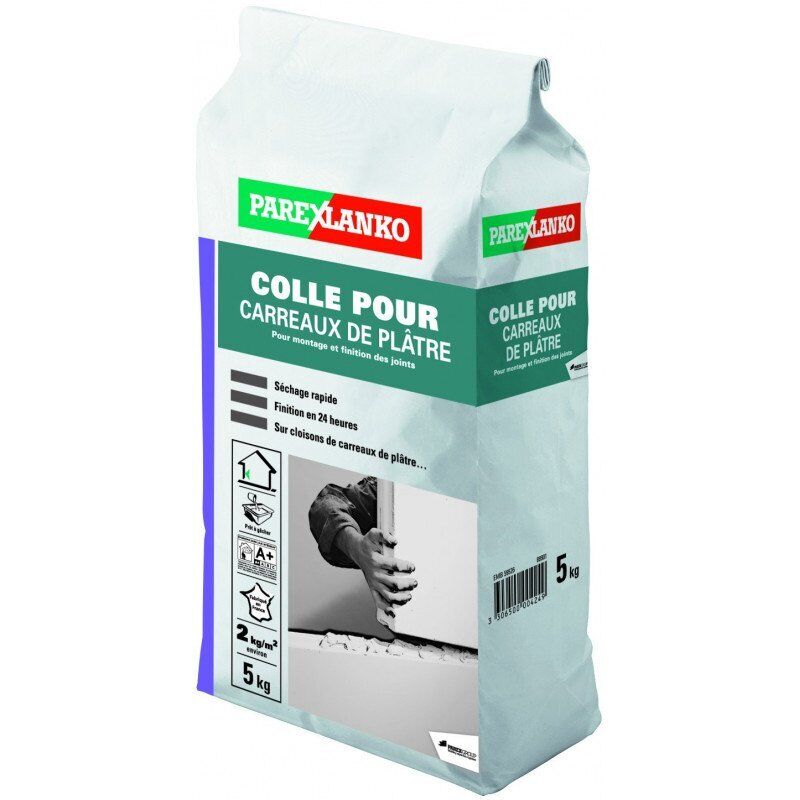Colle pour carreaux de plâtre PAREXLANKO - 5kg - 02808