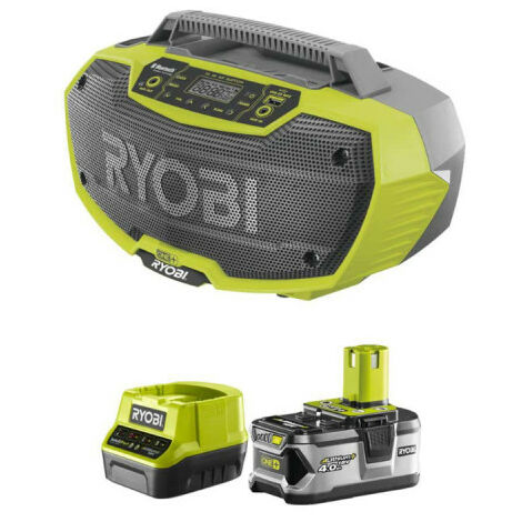 Pack RYOBI Radio d'atelier stéréo 18V One+ R18RH-0 - 1 batterie 4.0Ah ...